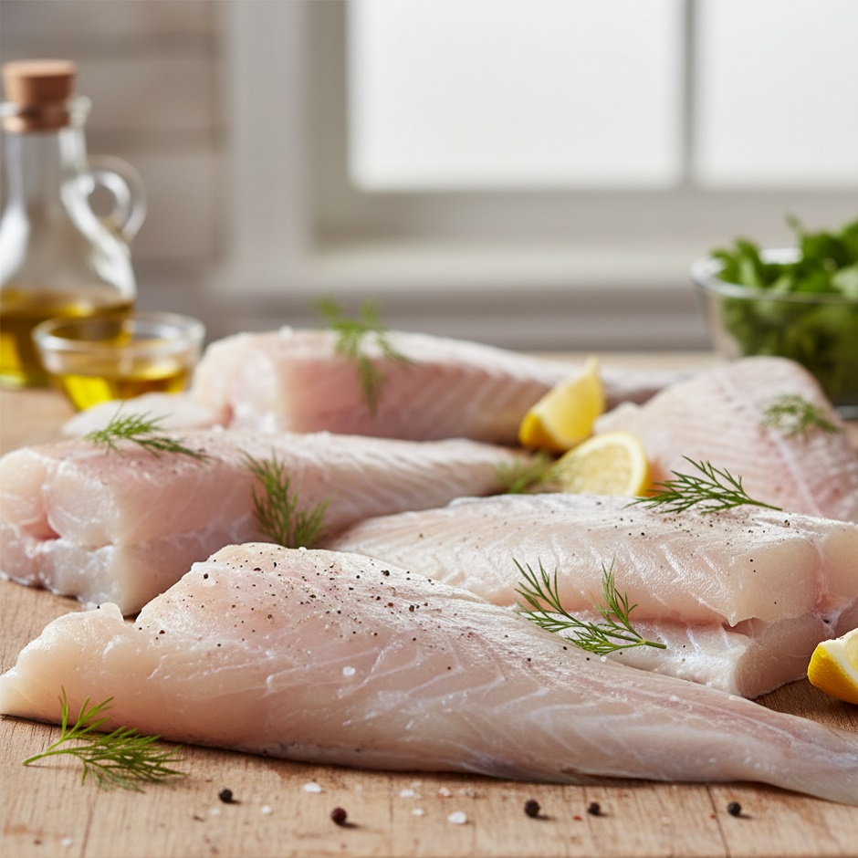 Dorsz czarny porcje z fileta bez skóry 2 kg - O-fish