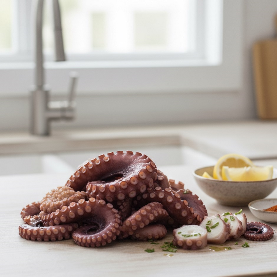 Macki ośmiornicy surowe 250 g x 4 / 1 kg - O-fish